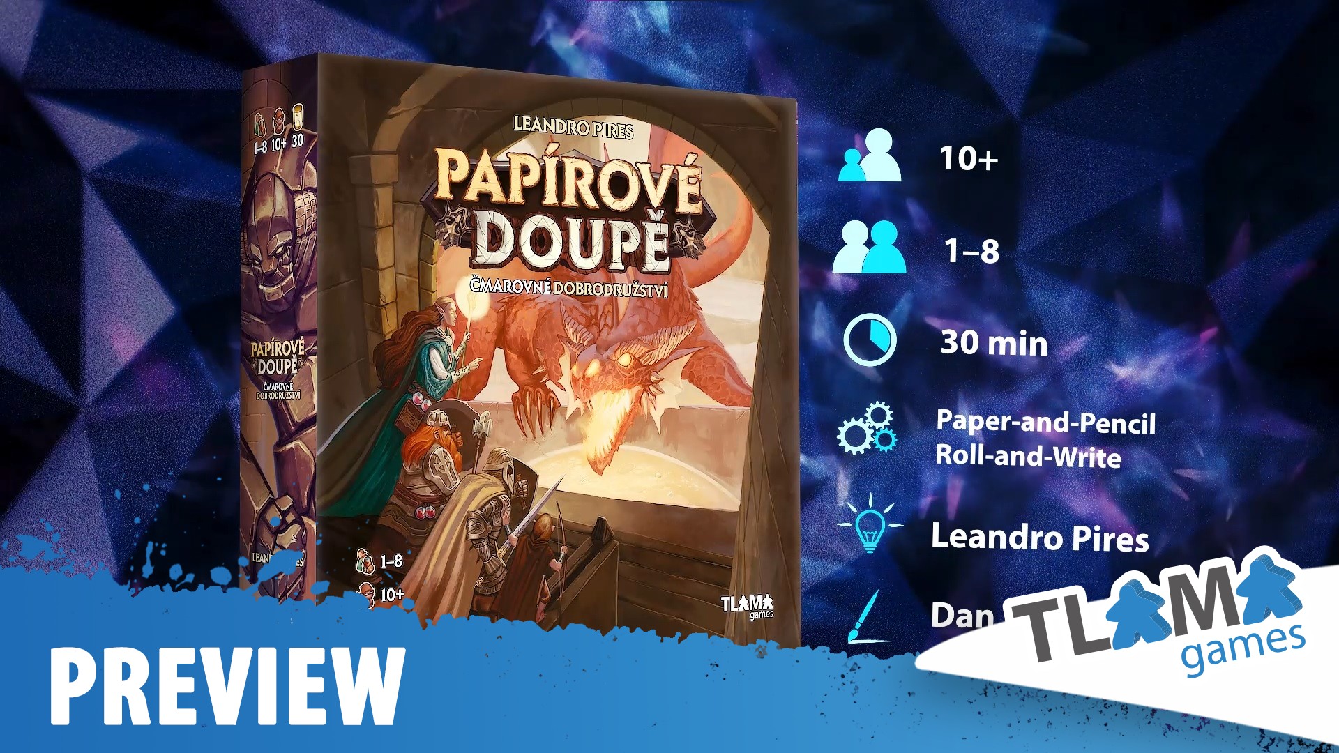 Papírové doupě - Představení hry / Preview - desková hra